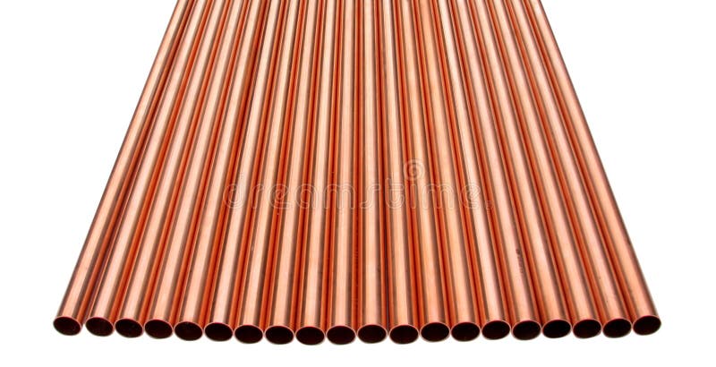Copper Tube stock photo. Image of cliping, conditioner - 18026026