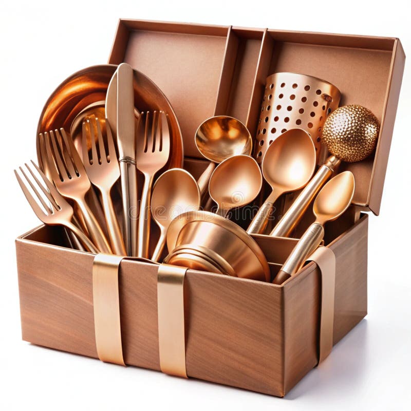 Copper Utensils Gift Box Stock Photos - Free & Royalty-Free Stock ...