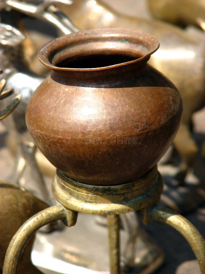 Copper Vessel stock photo. Image of craftsmanship, india - 4635094