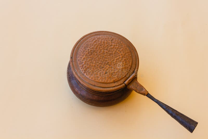 Copper warmer stock photo. Image of cold, vintage, embers - 140406190