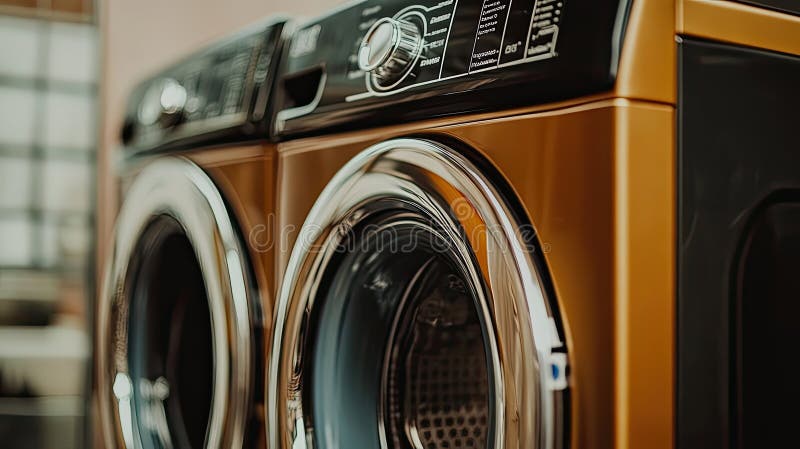 Copper Washer and Dryer stock illustration. Illustration of dryer ...