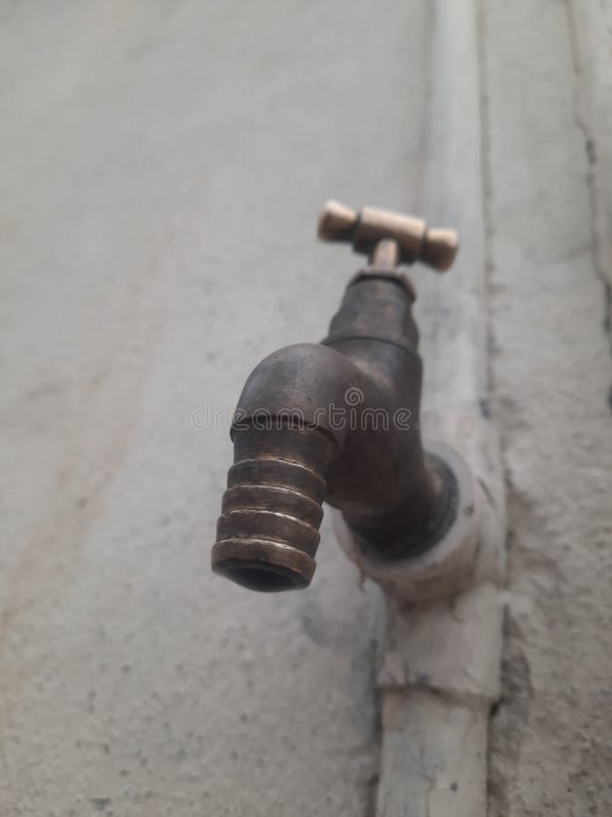 Copper Water Tap stock photo. Image of corrosioned, bumper - 238100626