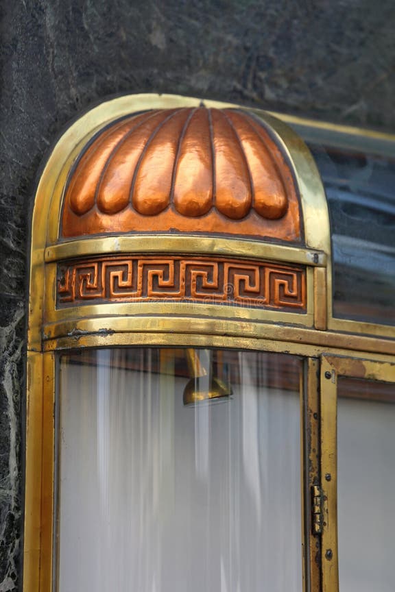 Copper Window stock photo. Image of style, corner, vienna - 134281662