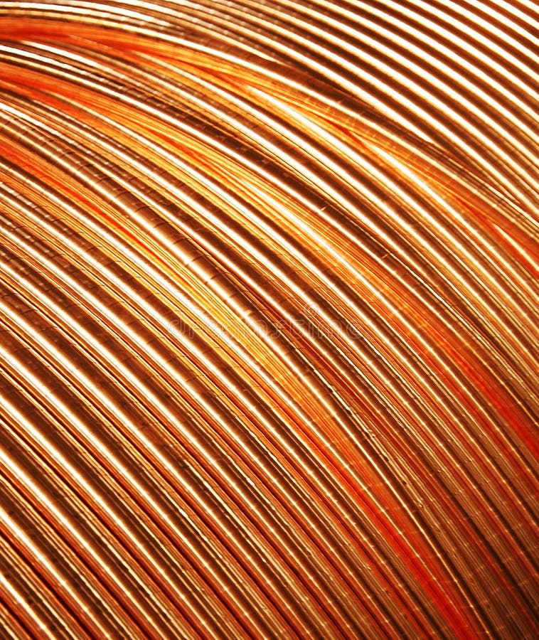 Copper wire raw material stock image. Image of cool, color - 26733369