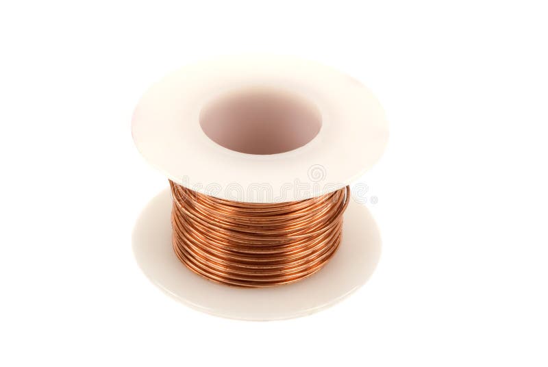 Copper Wire spool stock image. Image of wire, arts, crafts - 655773