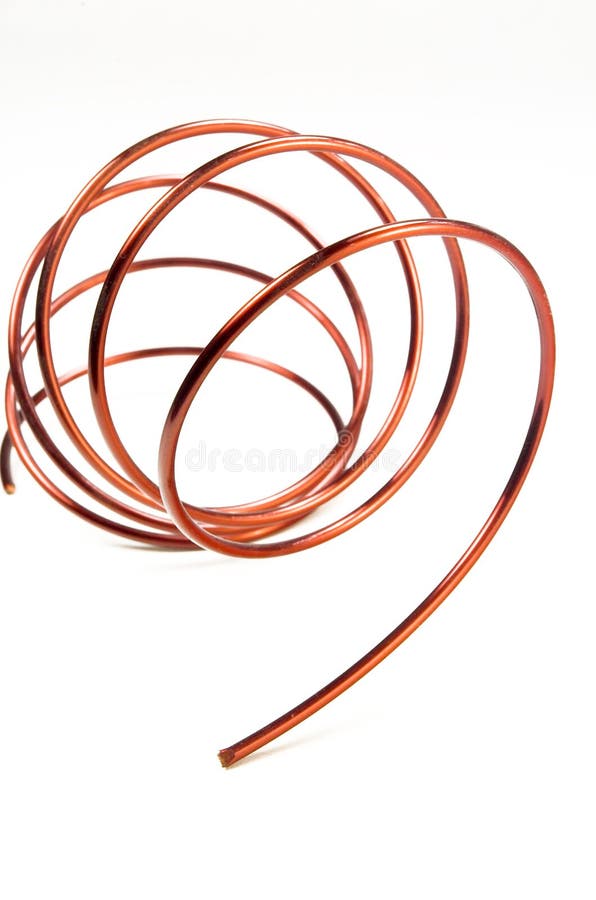 Copper Wire stock photo. Image of circle, copy, isolation - 6265488