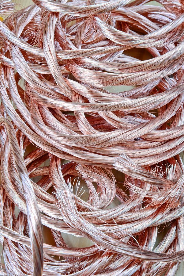 Copper wire stock image. Image of cable, electrical, macro - 38946437