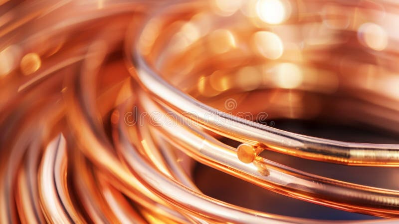 Copper Wire Cable, Raw Material Energy Industry Stock Photo - Image of ...