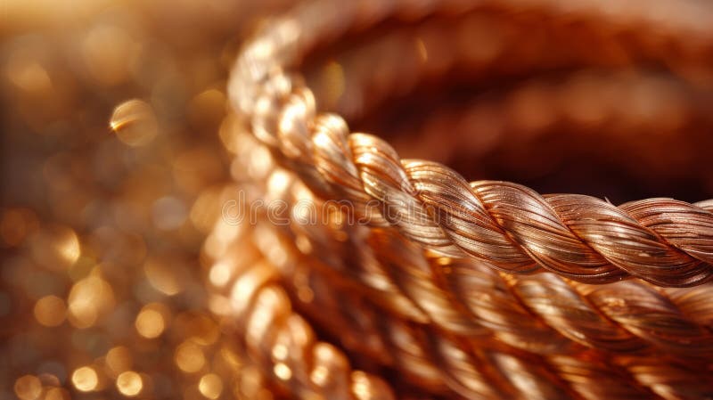 Copper Wire Cable, Raw Material Energy Industry Stock Image - Image of ...