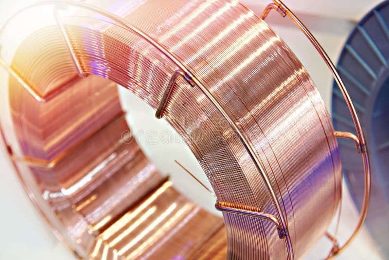 Coil copper wire stock image. Image of cables, electricity - 164658651