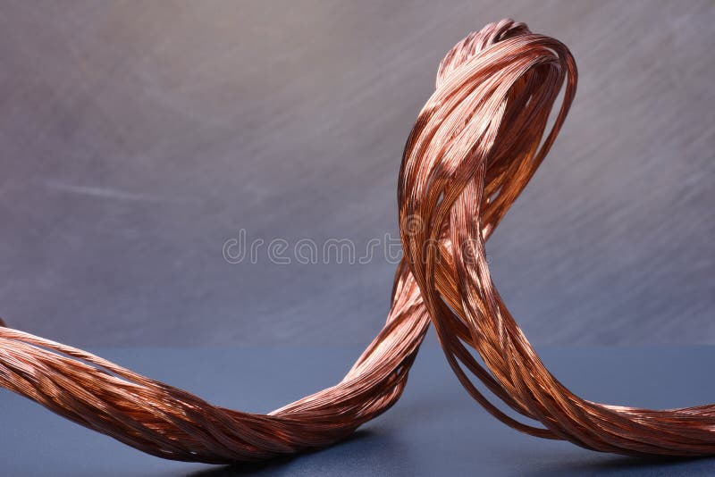 Copper Wire Concept of Industry Development Stock Photo - Image of ...