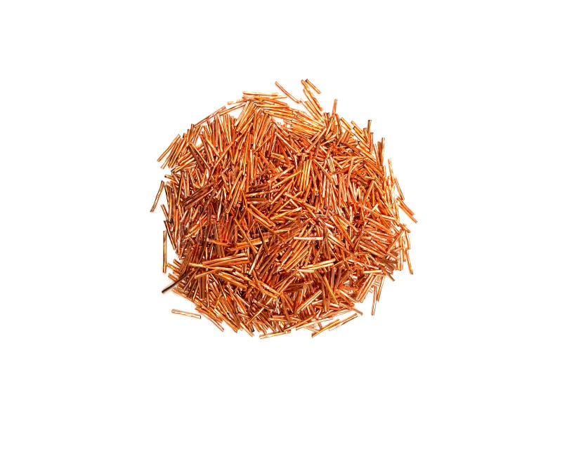 Copper Wire is Cut into Pieces for Recycling Stock Photo - Image of ...