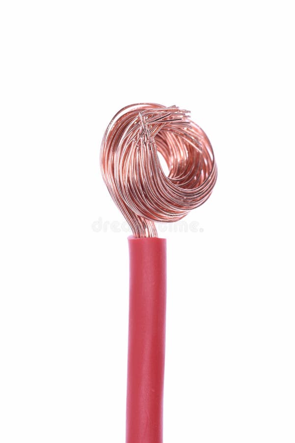 Copper wire stock image. Image of isolation, danger, voltage - 64111549