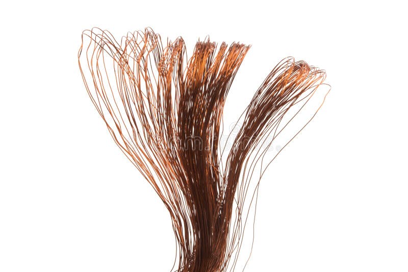 Copper wire isolated stock image. Image of swirl, electricity - 118305193
