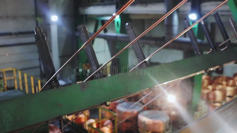 Wire Production, Cable Manufacturing Process in a Modern Factory ...