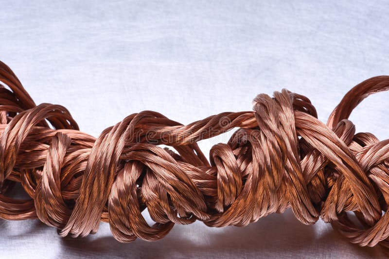 Copper wire raw materials stock photo. Image of increase - 80046852