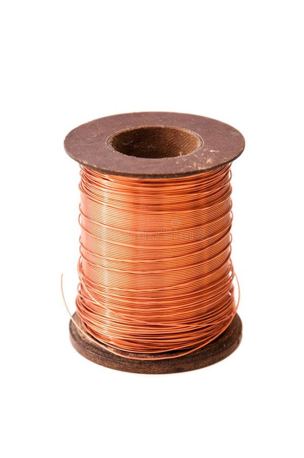 Copper Wire spool stock image. Image of wire, arts, crafts - 655773