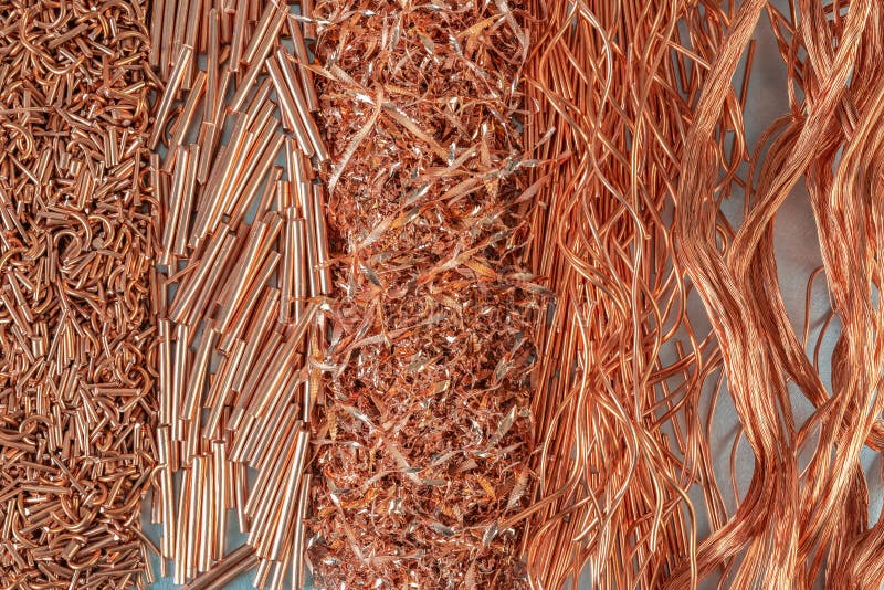 Copper Wire Scrap, Raw Material Stock Image - Image of copper ...