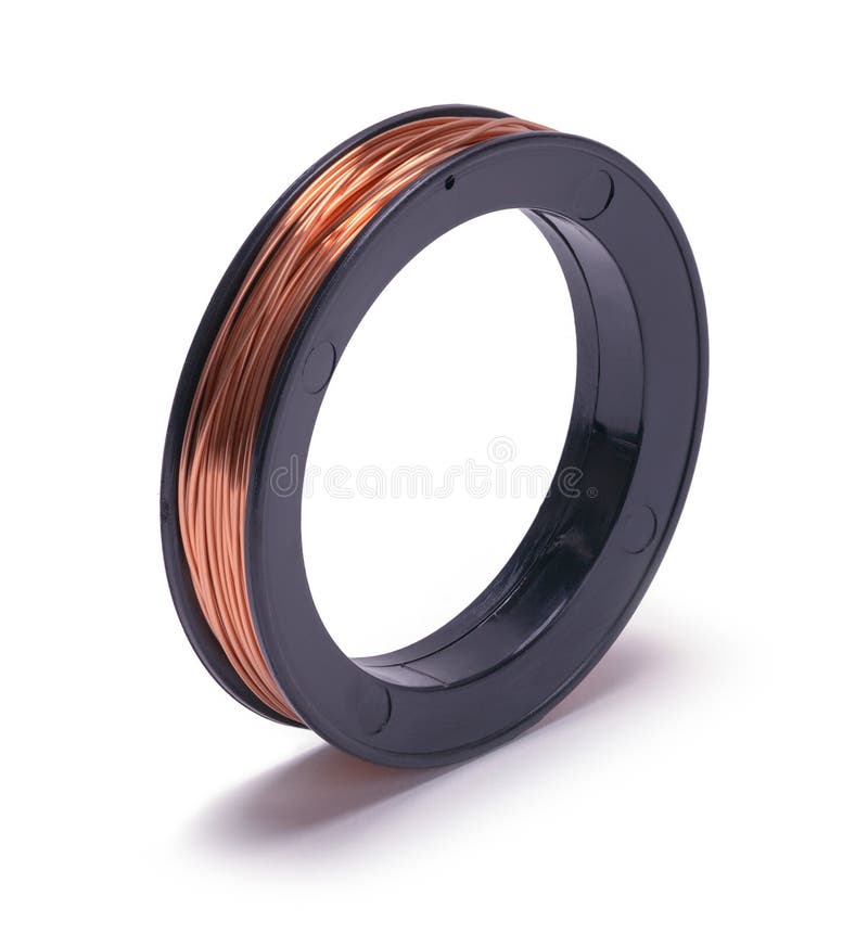 Copper Wire Spool stock image. Image of roll, wire, cable - 279817351