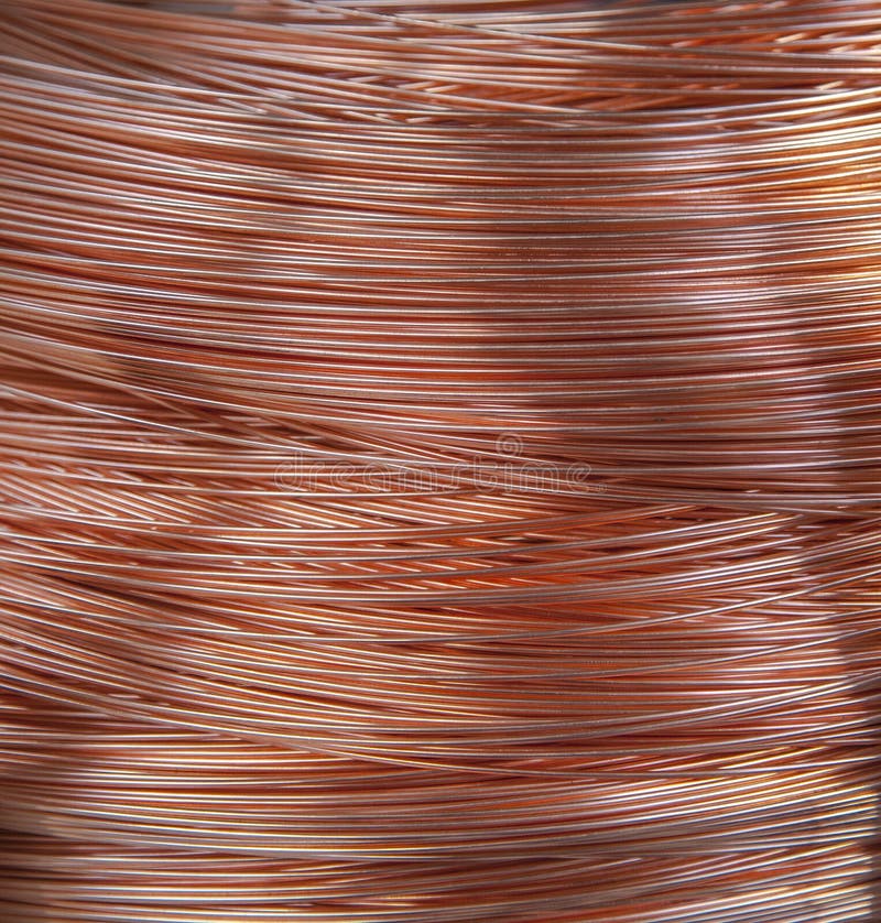 Copper wire stock image. Image of golden, spool, equipment - 30030847