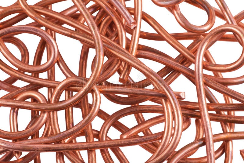 Copper Wire Twisted Background Social Connections Concept Stock Image ...
