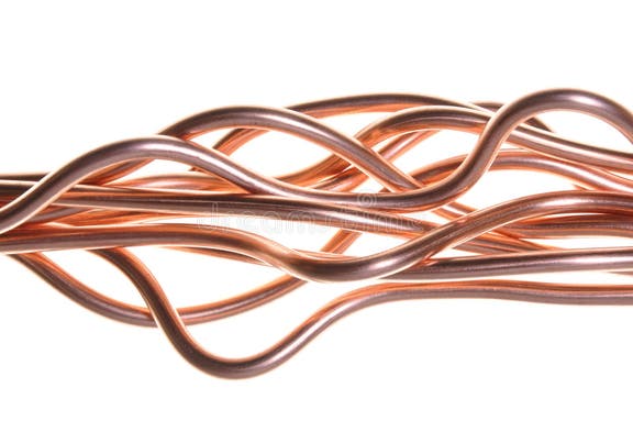 Copper wire wave stock photo. Image of swirl, secondary - 26928456
