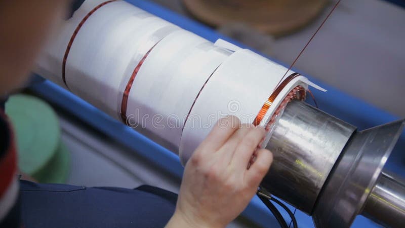 Copper Wire Wound, Wrap Copper Coil, Making Electrical Coil of a ...