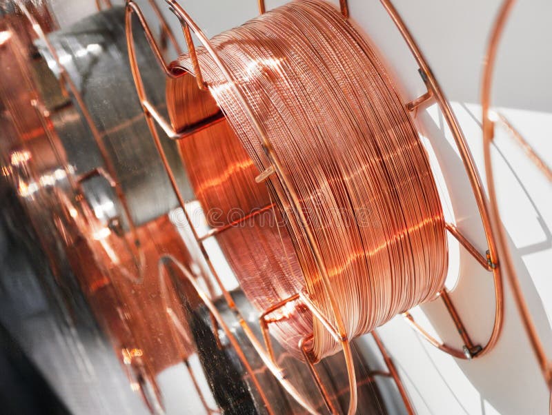 Copper Wires Glisten Under Soft Light, Showcasing the Intricate Details ...