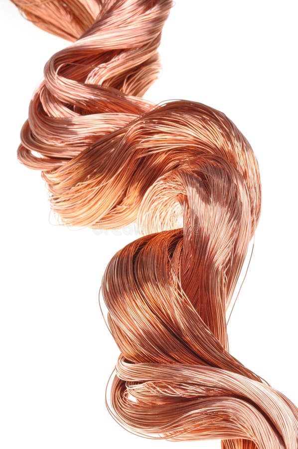 Copper wires stock photo. Image of color, industrial - 52583272