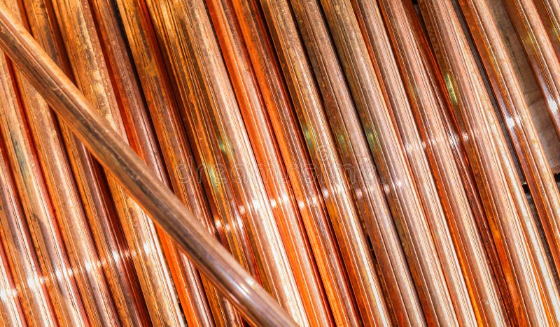 Copper Wires with Visible Details. Background or Texture Stock Image ...