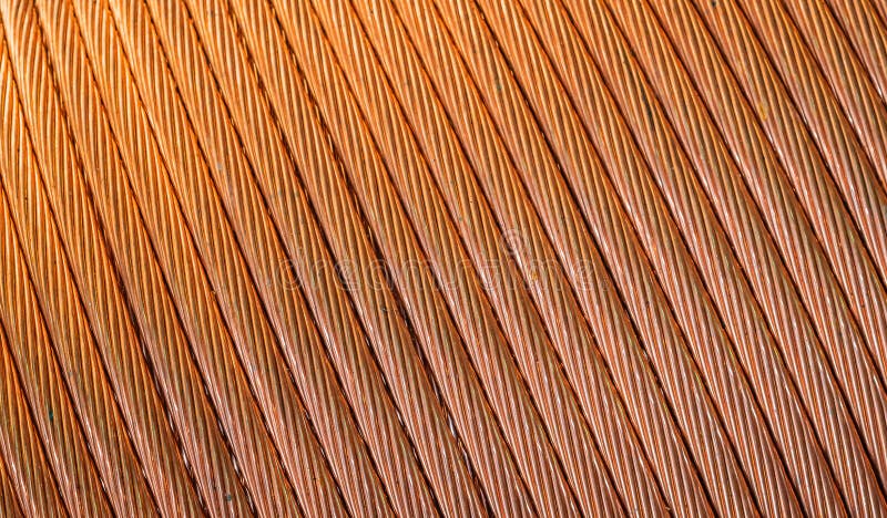 Copper Wires with Visible Details. Background or Texture Stock Image ...
