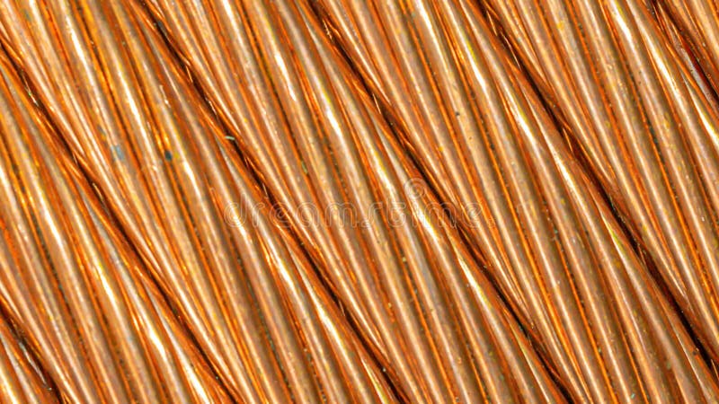 Copper Wires with Visible Details. Background or Texture Stock Video ...