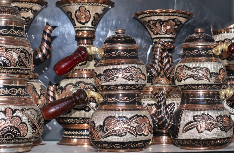 Coppersmith is Working in His Shop in Suleymaniye Stock Photo - Image ...