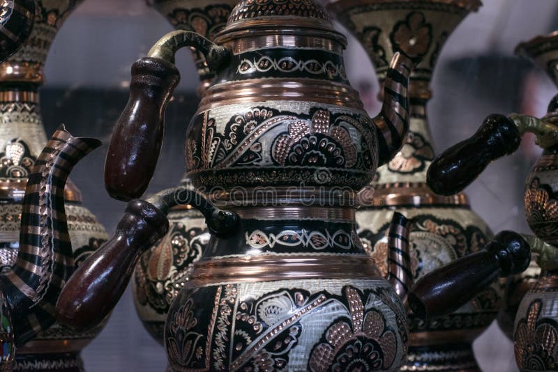 Coppersmith Workshop and Hand Made Copper Things Stock Photo - Image of ...