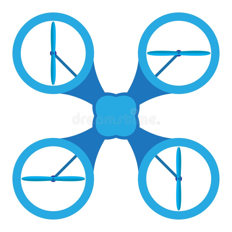 Copter Icon. Vector Quadcopter Stock Illustration - Illustration of ...