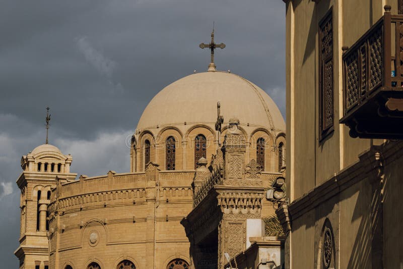 The Church of St. George in Cairo, Egypt Stock Image - Image of chapel ...