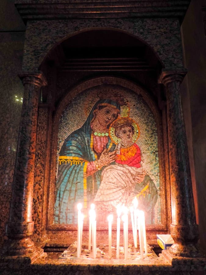 Inside coptic church editorial stock photo. Image of belief - 99123763