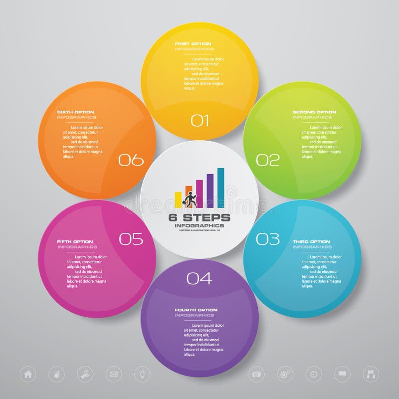 5 Steps Simple&editable Process Chart Infographics Element. Stock ...