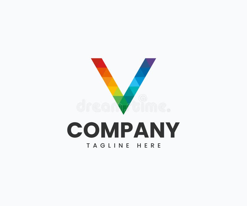 Letter V Logo Design. V Logo Design Template Stock Vector ...
