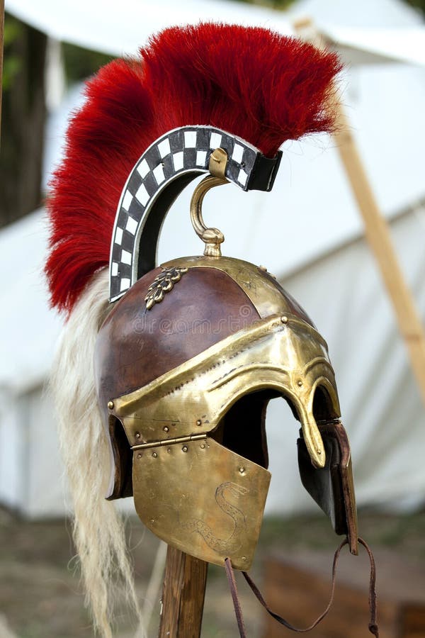 An Ancient Helmet, Sword and Chain Mail are Made of Metal and Shield ...