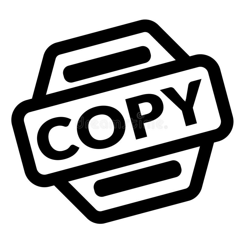 Copy black stamp stock vector. Illustration of graphical - 124059559