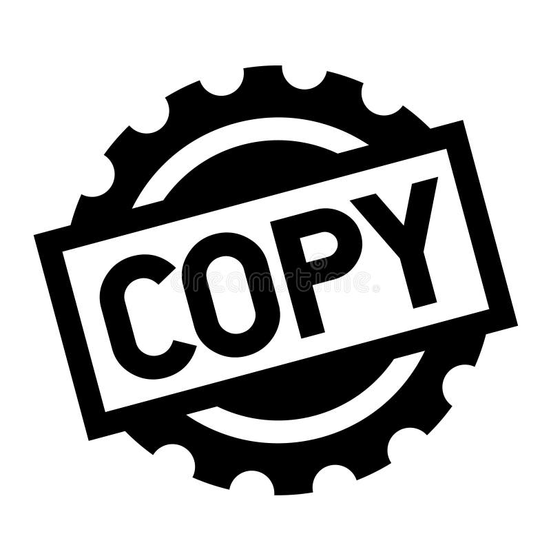 Copy black stamp stock vector. Illustration of bureaucracy - 123578798
