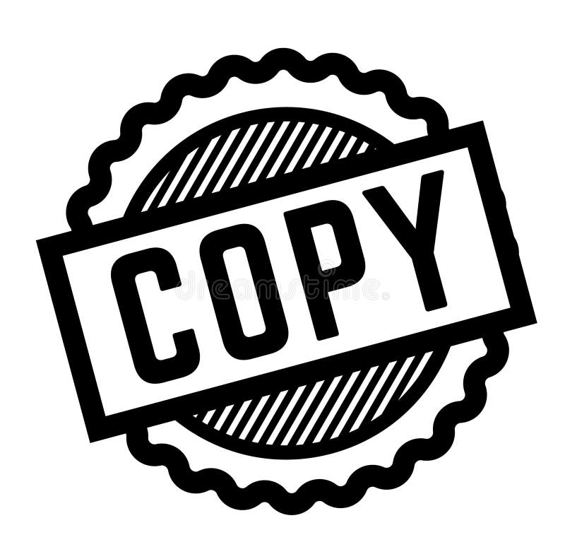 Copy black stamp stock vector. Illustration of bureaucracy - 123578798
