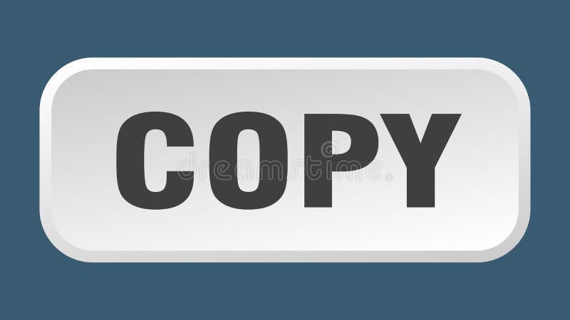 Copy button stock vector. Illustration of label, sign - 158488256