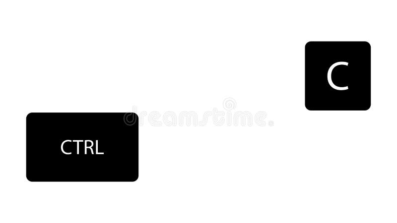 Copy buttons combination stock vector. Illustration of interface ...