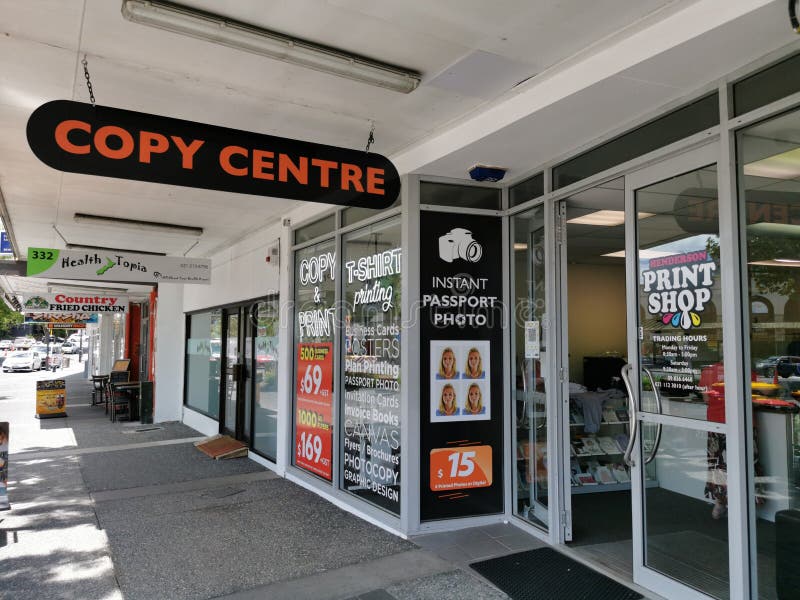 Copy Centre in West City Henderson Editorial Stock Image - Image of ...