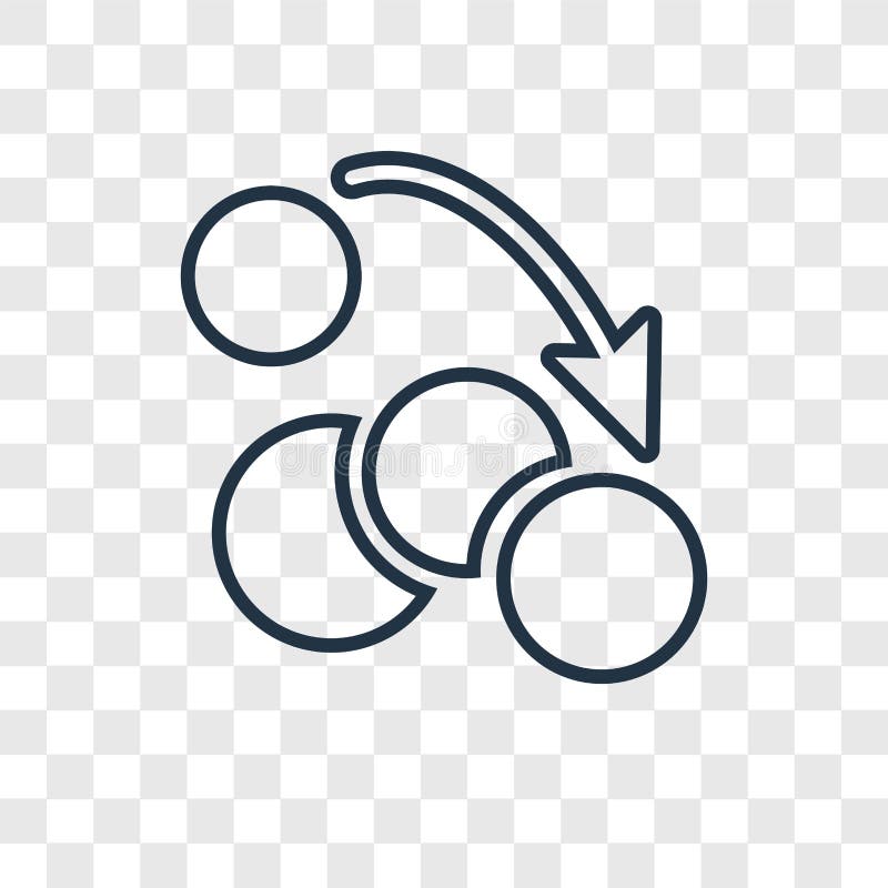 Copy Concept Vector Linear Icon Isolated on Transparent Background ...