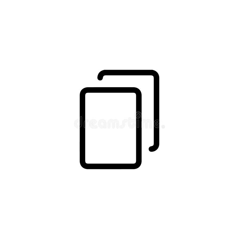 Copy Content Vector Icon. Copy File, Document Symbol Stock Vector ...