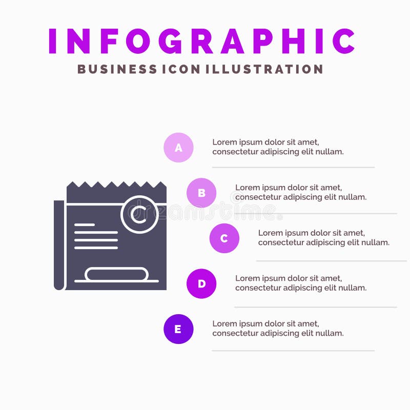 Copy, Copyright, Restriction, Right, File Solid Icon Infographics 5 ...