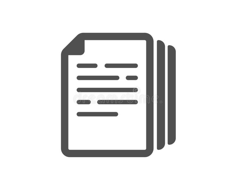 Copy Documents Icon. Doc File Duplicates Sign. Vector Stock Vector ...